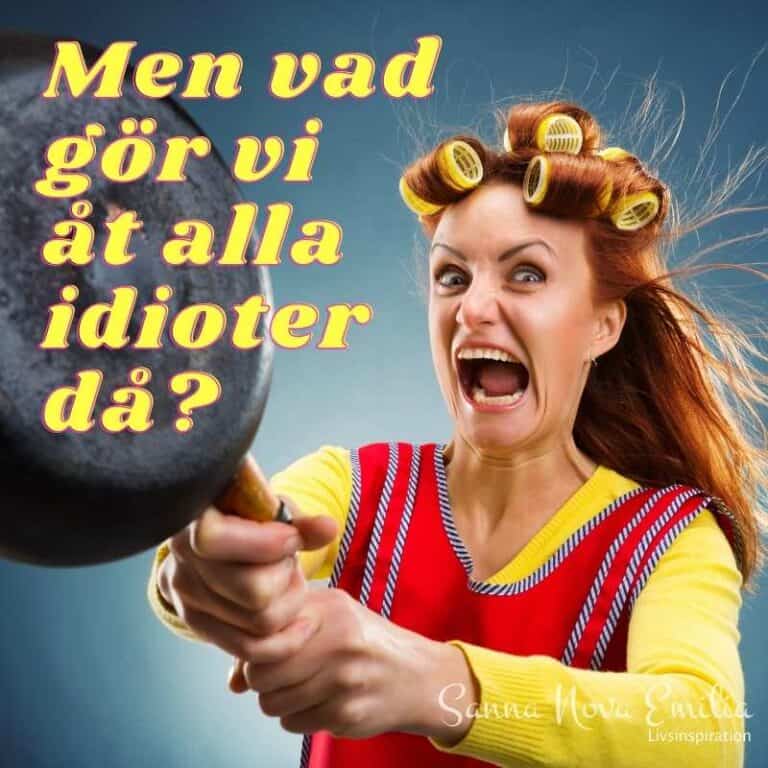 Men Vad Gör Vi åt Alla Idioter Då? | Sanna Nova Emilia
